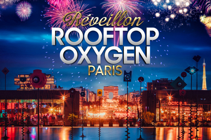 REVEILLON ROOFTOP OXYGEN PARIS : FIREWORKS VIEW ARC DE TRIOMPHE ...