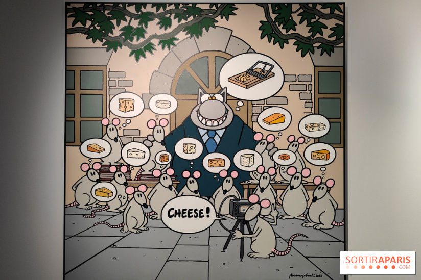 Geluck expose Le Chat : l'exposition rétrospective entre art et humour ...