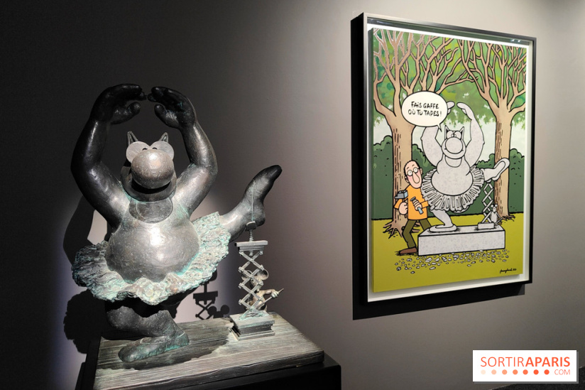 Geluck expose Le Chat : l'exposition rétrospective entre art et humour ...
