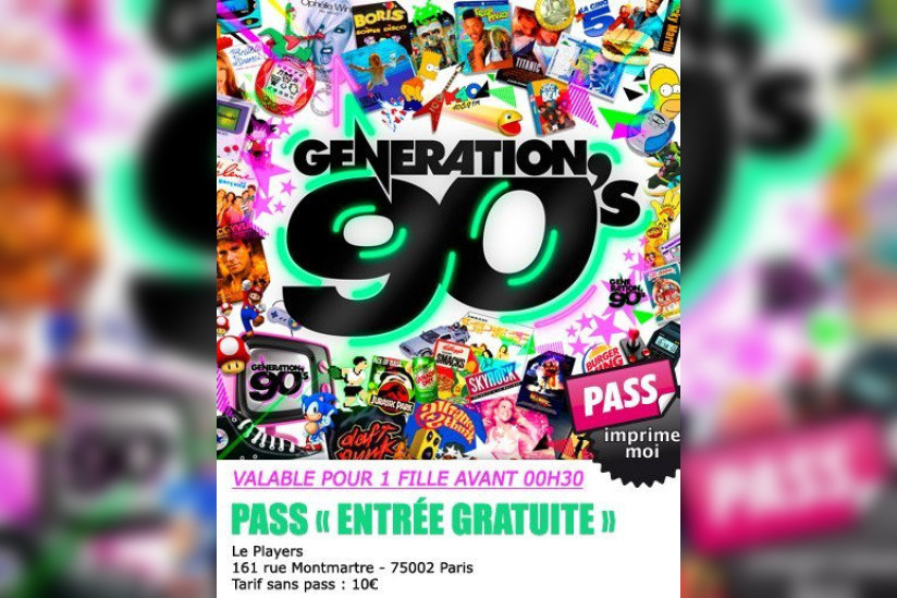 Générations 90 @players - Nuits parisiennes - Sortiraparis.com