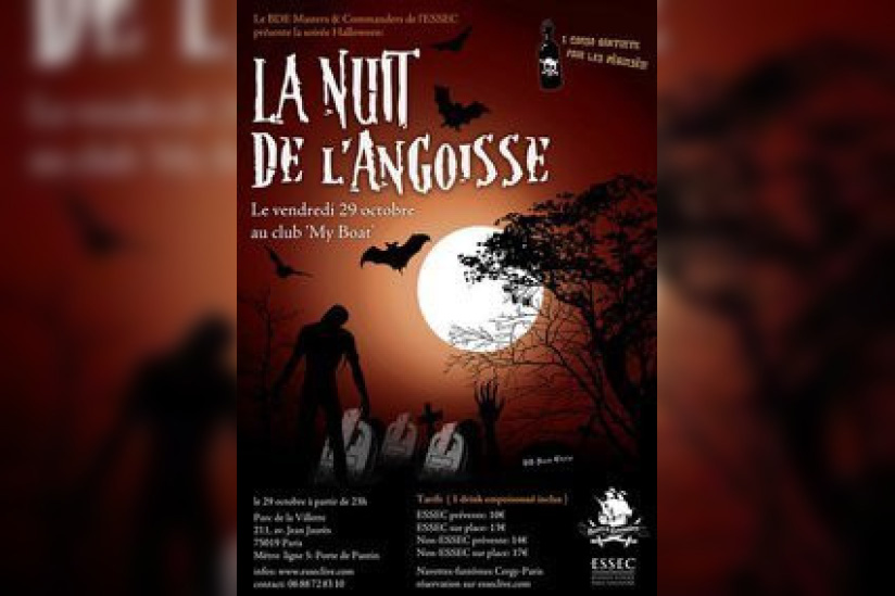 Nuit de l'angoisse - bde ms essec - Nuits parisiennes - Sortiraparis.com
