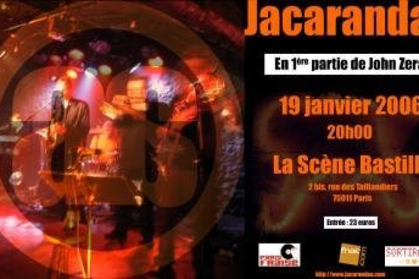Jacarandaa - première partie de j. zera - Concerts - Sortiraparis.com