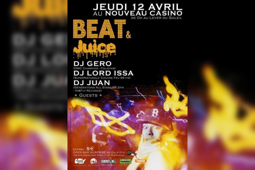 Beat & juice - Nuits parisiennes - Sortiraparis.com