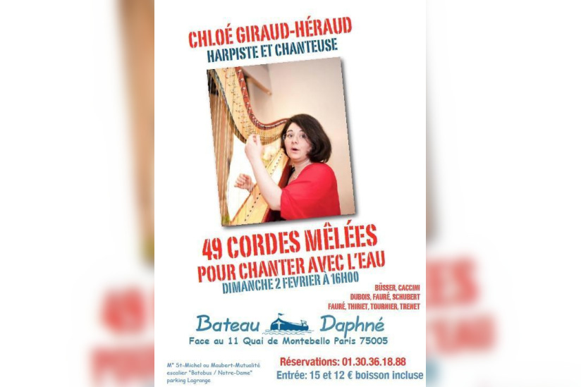 Quarante neuf cordes chantent avec l'eau @Bateau Daphné - Sortiraparis.com