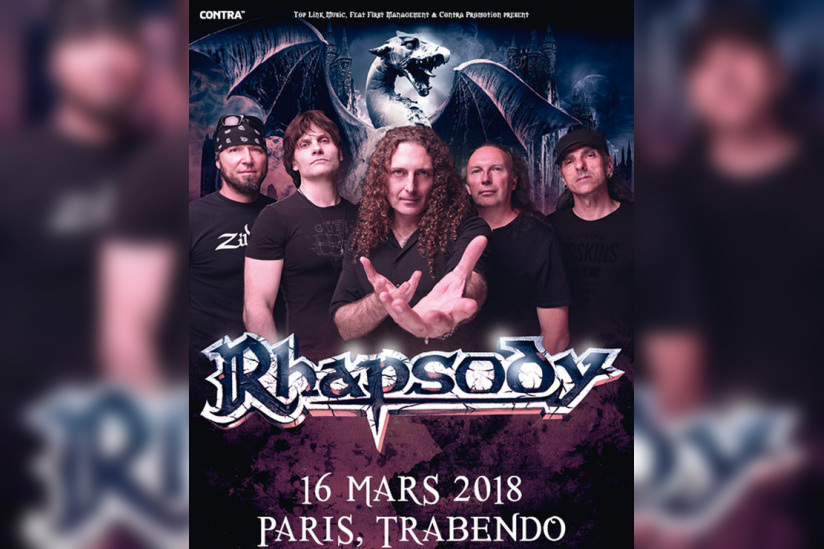 Rhapsody : Farewell Tour au Trabendo de Paris en mars 2018 ...