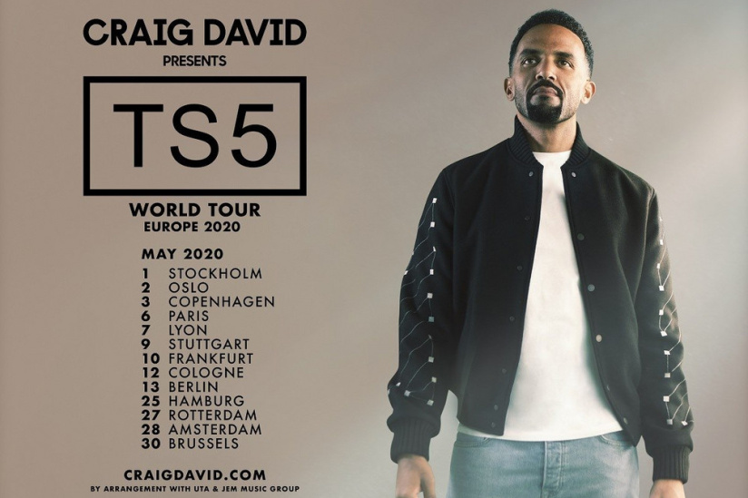 Craig David présente TS5 au Trianon à Paris en mai 2020 - Sortiraparis.com