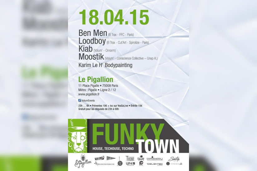 FUNKY TOWN : BenMen-Loodboy-Moostik-Kiab @Le Pigallion - Sortiraparis.com