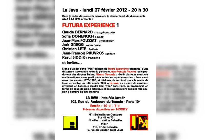 Jazz A La Java - Sortiraparis.com