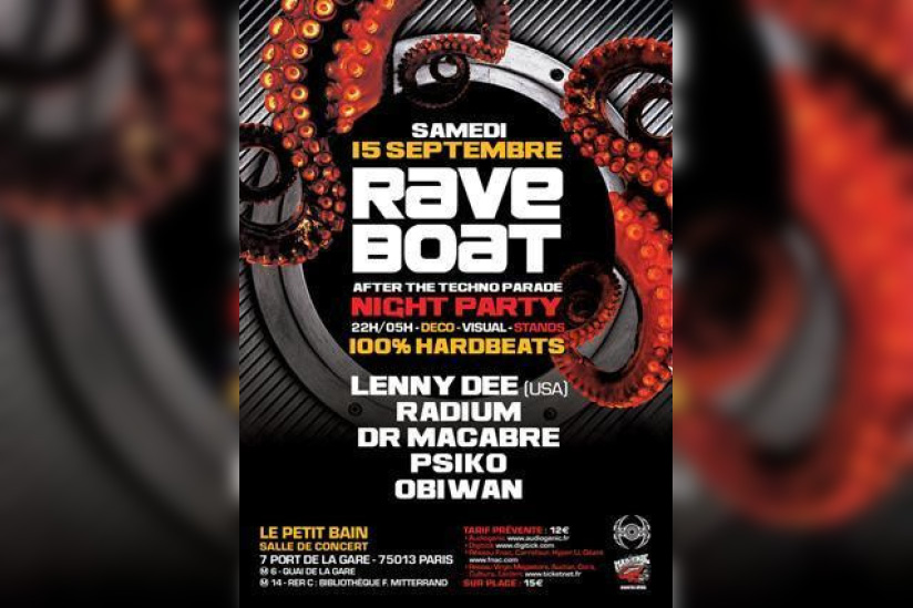 RAVE BOAT after Techno Parade [Night Party] au Petit Bain ...