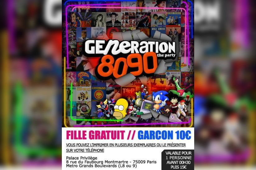 GENERATION 80-90 retourne le PALACE PRIVILEGE - Sortiraparis.com