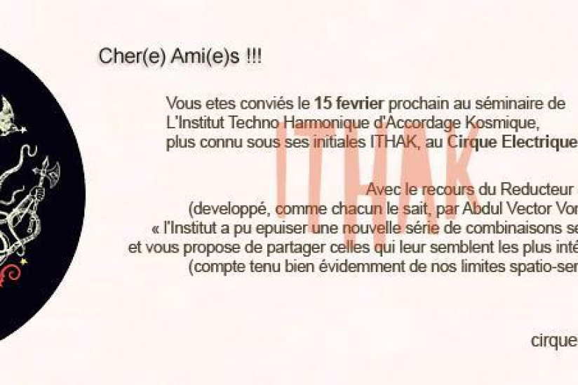 Ithak au Cirque Electrique - Sortiraparis.com