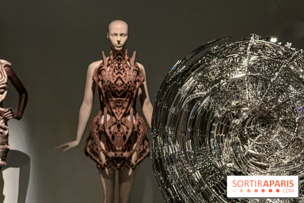 Retrospectieve tentoonstelling van de modeontwerpster Iris Van Herpen in het Musée des Arts ...