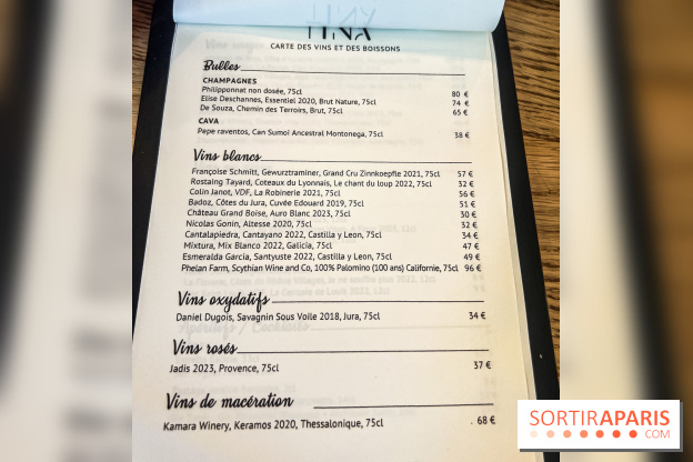 Tina, el relajado bar de tapas de Cristina y Pierre Chomet, distrito 6 de París - Sortiraparis.com