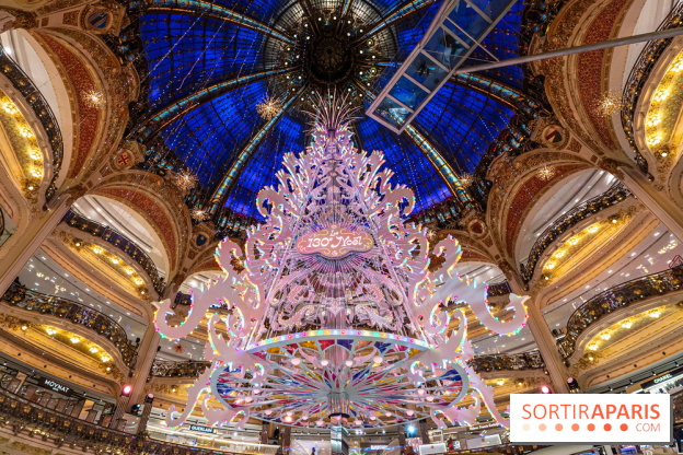 Galeries Lafayette skatlogi un milzīgā Ziemassvētku eglīte 2025, programma - Sortiraparis.com