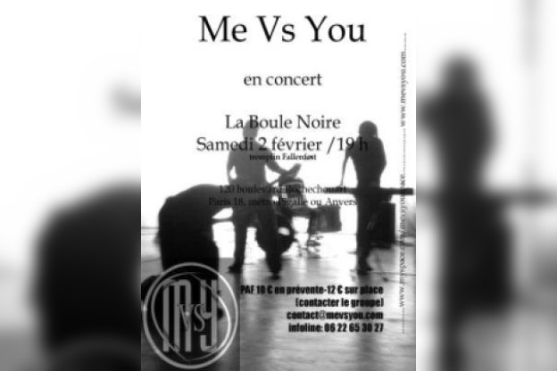 Me vs you - Concerts - Sortiraparis.com