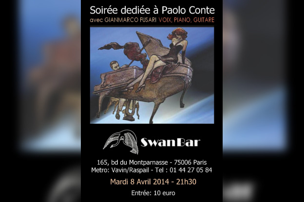 Hommage à Paolo Conte avec Gianmarco Fusari @Swan Bar - Sortiraparis.com