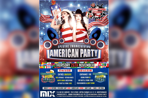 INTERNATIONAL STUDENT PARTY - American party @Mix Club - Sortiraparis.com