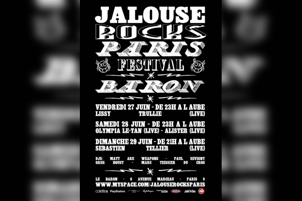 Jalouse rocks paris festival au baron - Nuits parisiennes - Sortiraparis.com