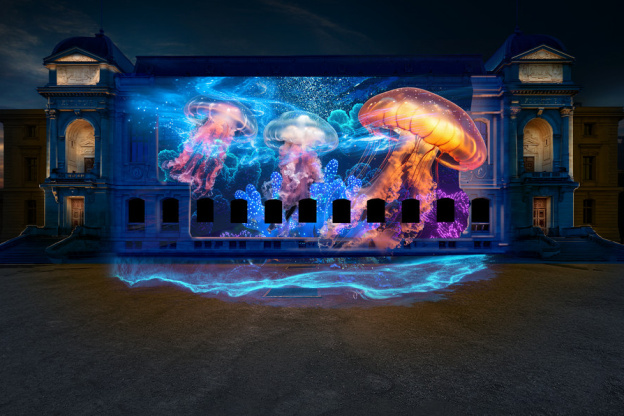 Valaisemassa: Lumières de la nature: talviyön festivaali Jardin des ...