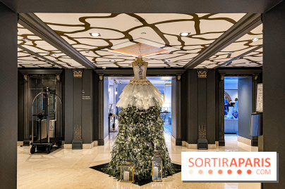 Sofitel Paris Le Faubourg décor de Noël 2023 - Robes sapin couture ...
