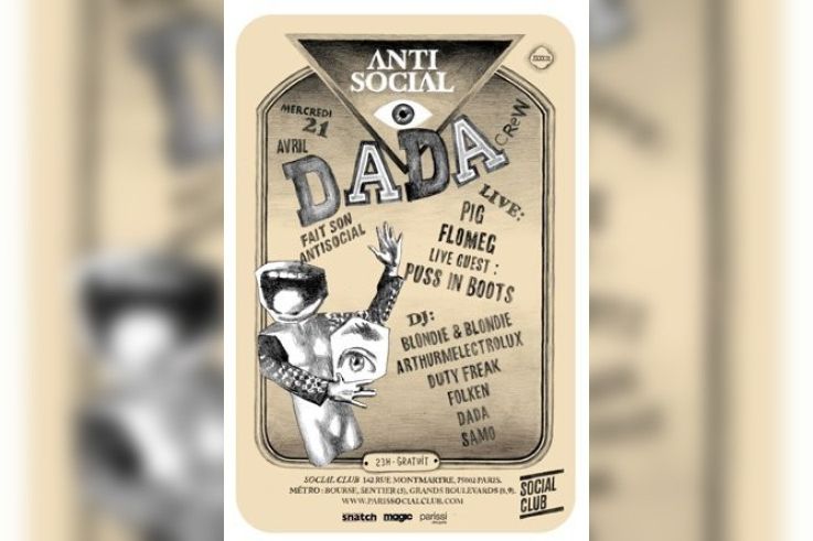 Dada fait son antisocial - Nuits parisiennes - Sortiraparis.com