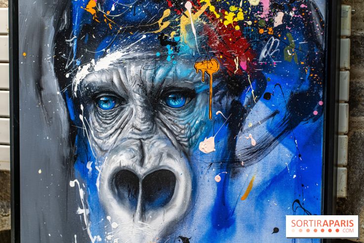 Exposición gratuita de arte callejero de Sax bajo la Iglesia de la Madeleine - fotos ...