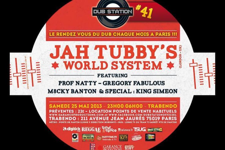 Dub Station #41 : Jah Tubby's World System au Trabendo - Sortiraparis.com