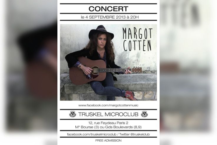 Concert Margot Cotten @Truskel - Sortiraparis.com