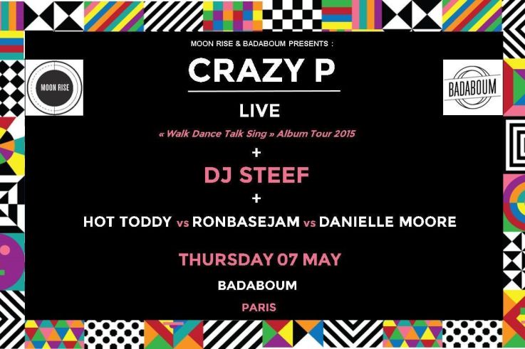 CRAZY P "WALK DANCE TALK SING" ALBUM TOUR 2015 @Badaboum - Sortiraparis.com