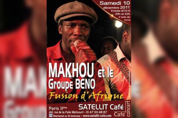 Makhou et le Groupe Beno au Satellit Café - Sortiraparis.com