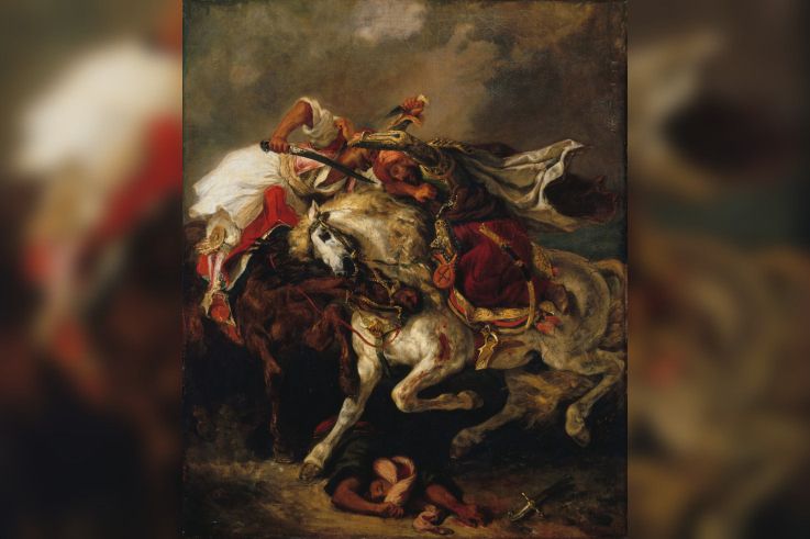 Exposition au Musée Delacroix, Un duel romantique, Le Giaour de Lord ...