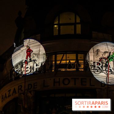 Album Photos Inauguration des vitrines et décorations de Noël du BHV Marais 2024 avec Léna ...