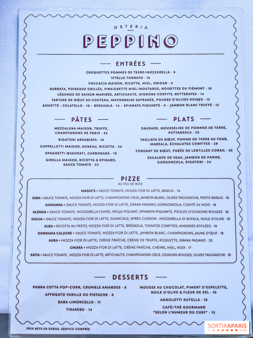 Peppino, restaurant Italien à Puteaux, une trattoria charmante à découvrir - Sortiraparis.com
