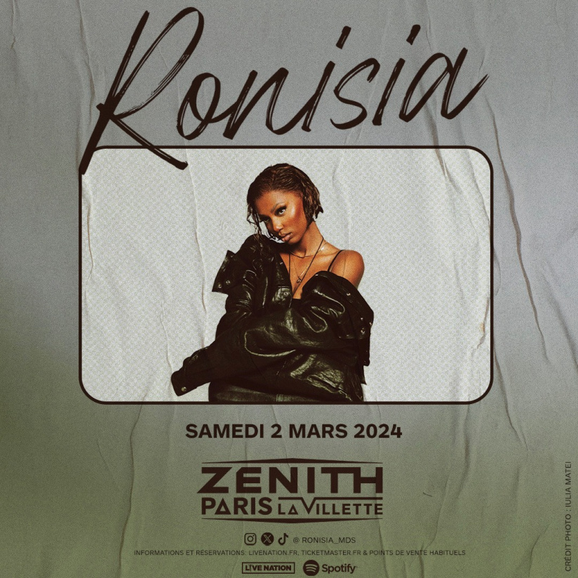 Ronisia en concert au Zénith de Paris en mars 2024 - Sortiraparis.com