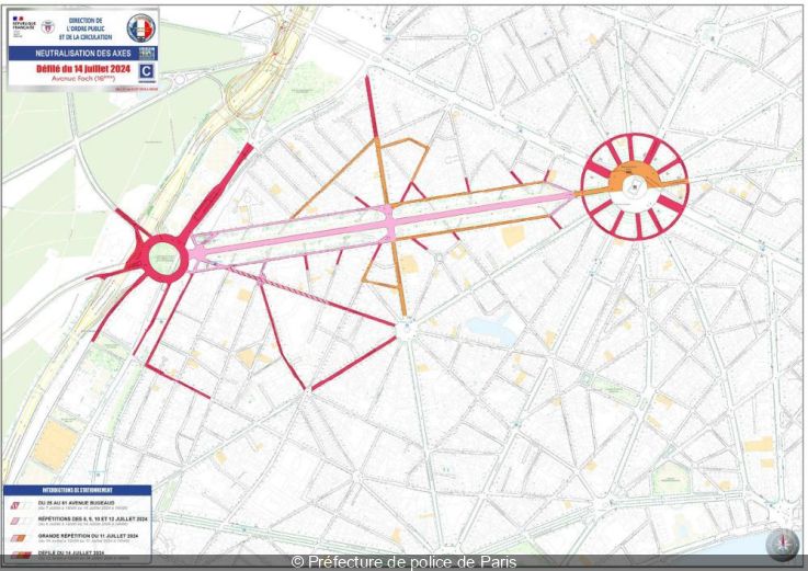 Défilé du 14 juillet 2024 : les restrictions de circulation et de ... Défilé du 14 juillet 2024 : les restrictions de circulation et de ...