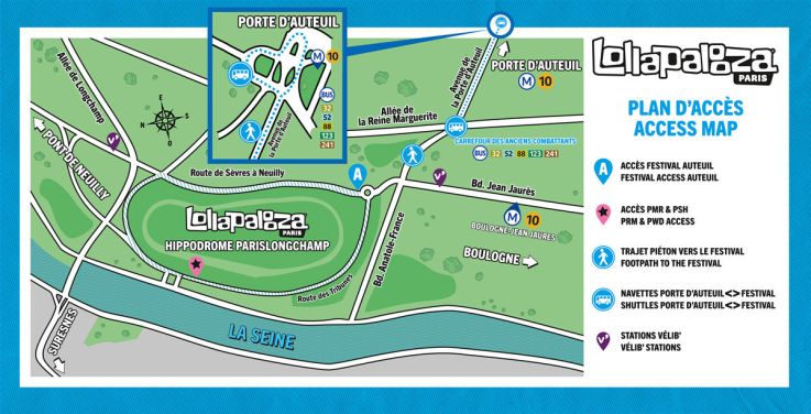 Lollapalooza Paris: how to get to the festival? What you need to know ...