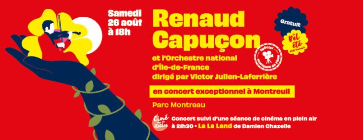 Bel été 2023 : Renaud Capuçon en concert gratuit à Montreuil cet été ...