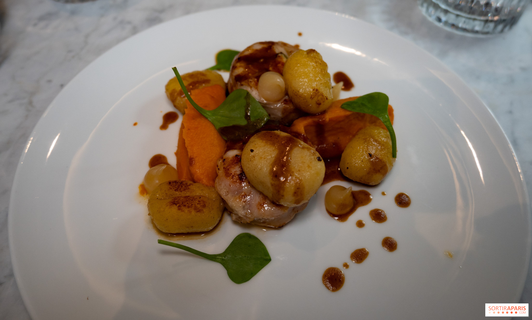 Restaurant le 99 Haussmann - râble de lapin farci