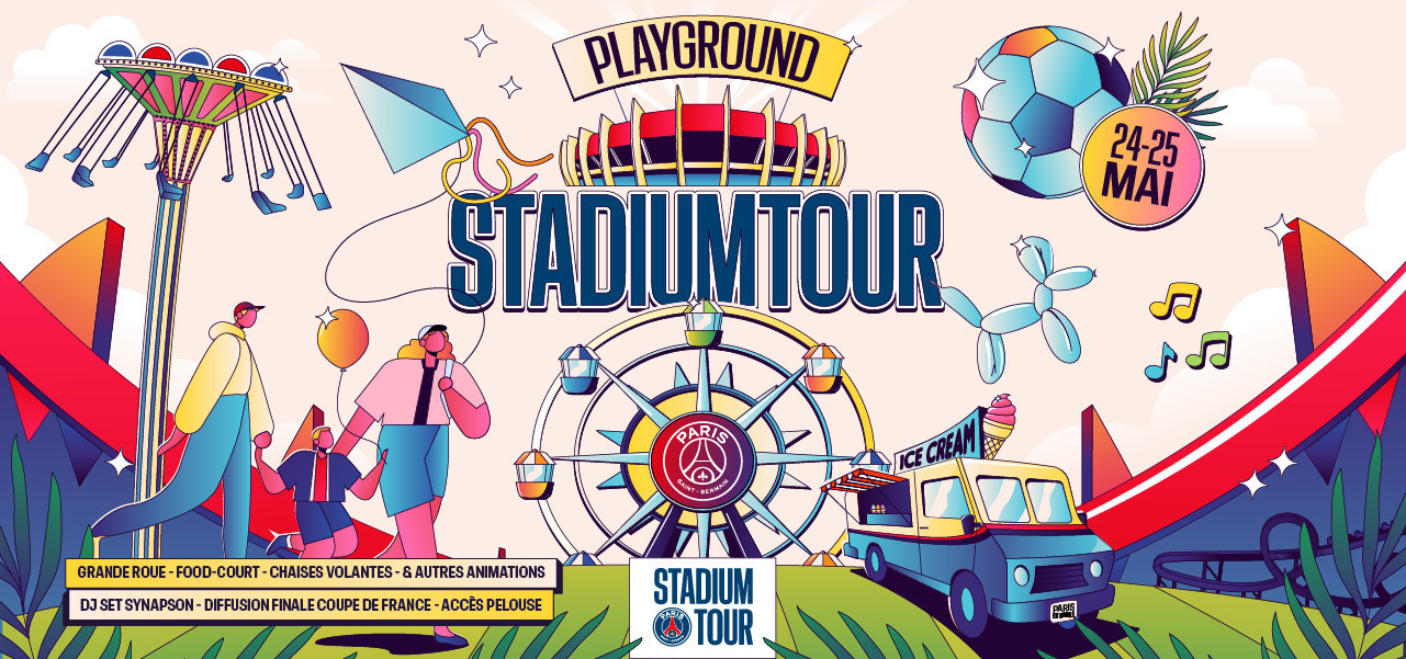 PSG Stadium Tour 春季派对和游乐场：购买本周末前往王子公园球场的门票！ - Sortiraparis.com