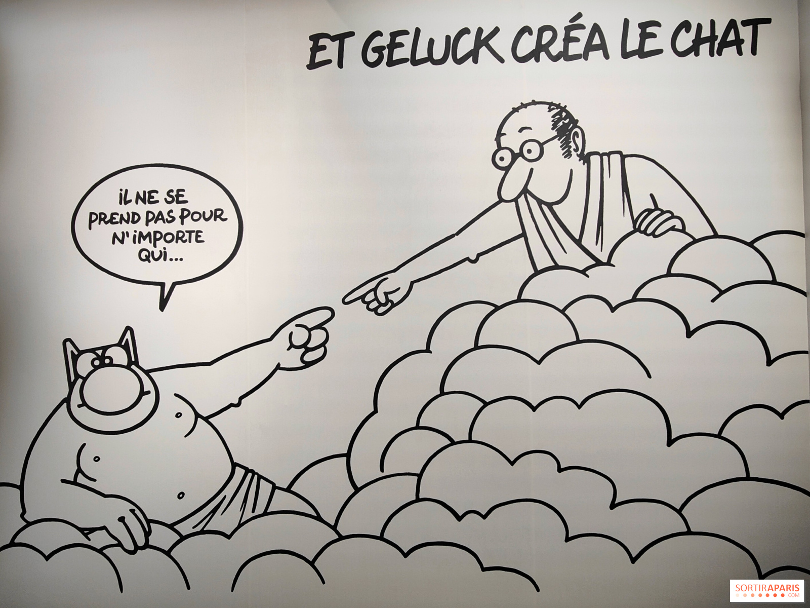 Geluck expose Le Chat : l'exposition rétrospective entre art et humour ...