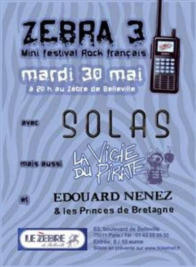 Zebra 3 - Concerts - Sortiraparis.com