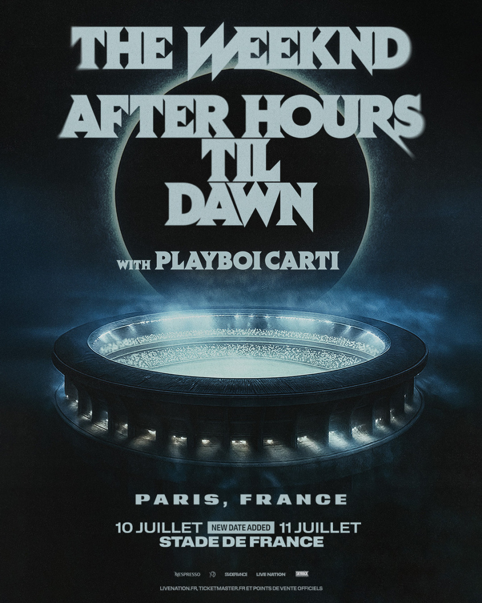 The Weeknd in concert in het Stade de France in juli 2026, extra datum ...