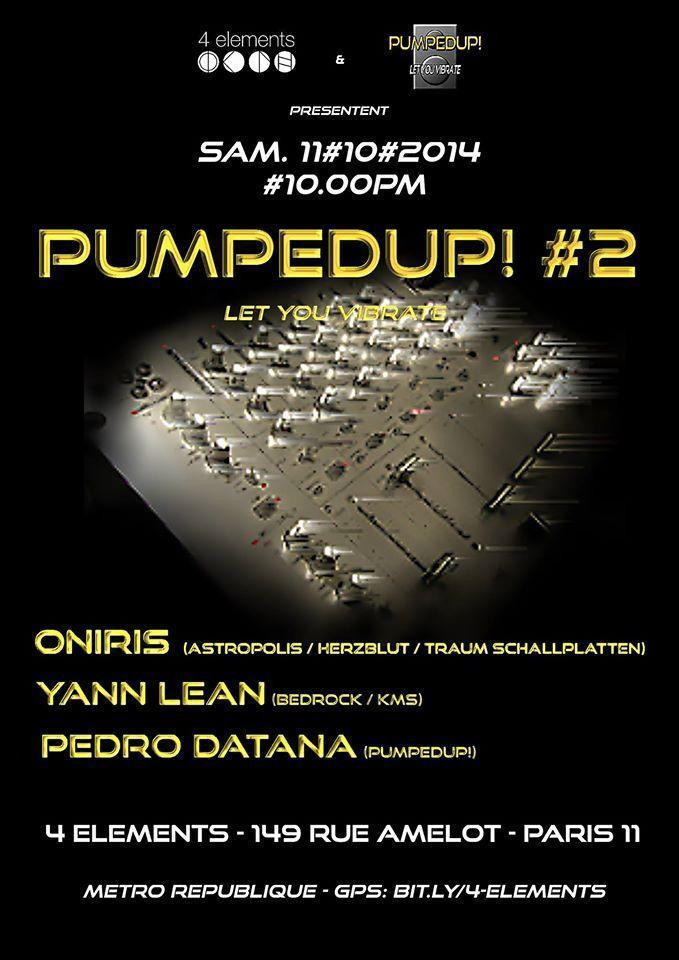 PUMPEDUP! #2 @Bar 4 elements - Sortiraparis.com
