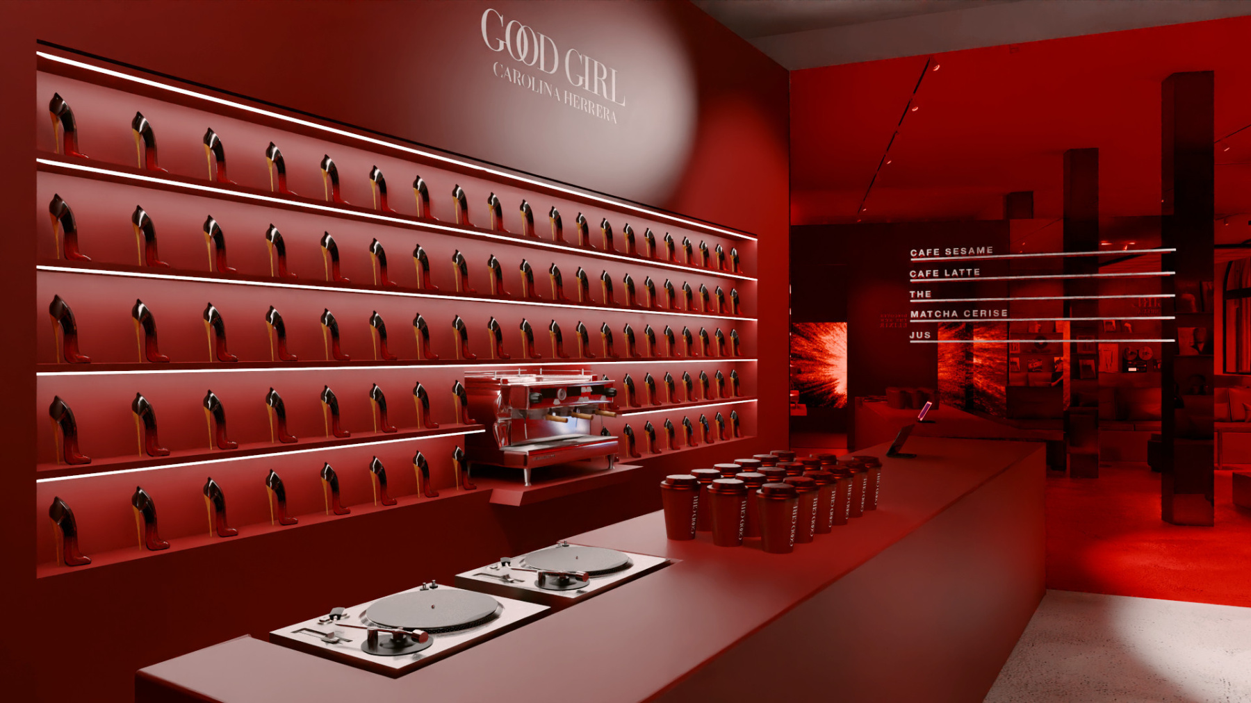 Good Girl Coffee Shop: the experiential café-pop-up for Carolina Herrera's new fragrance, in ...