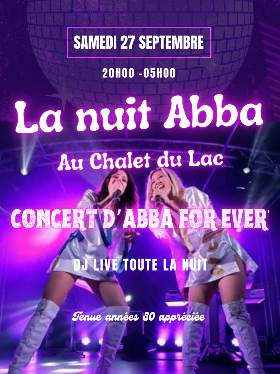 Malam ABBA di Chalet du Lac: malam disko di bawah bintang-bintang di ...