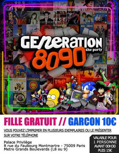 GENERATION 80-90 retourne le PALACE PRIVILEGE - Sortiraparis.com